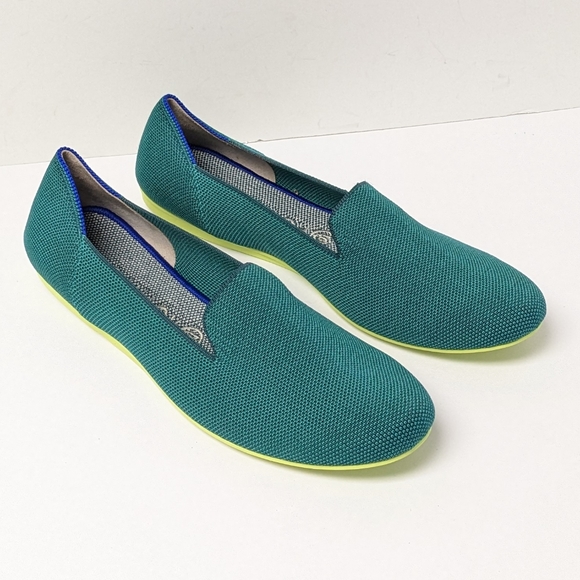 Rothy's | Shoes | Rothys Slipon Flats Green Womens 1 M | Poshmark